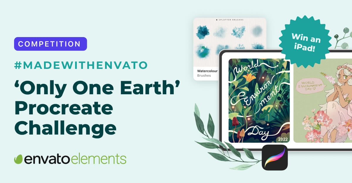 Envato Elements | 'Only One Earth' Procreate Challenge: #MadewithEnvato